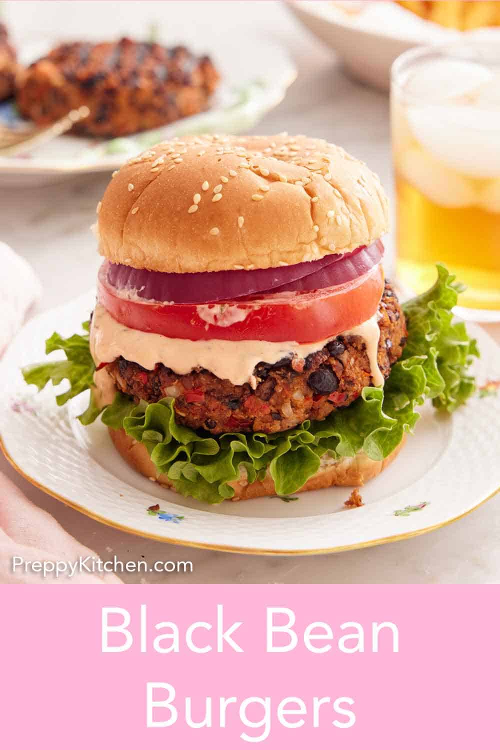 Black Bean Burgers - Preppy Kitchen