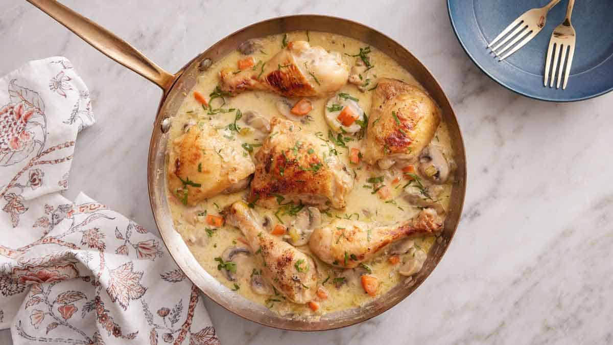 Chicken Fricassée - Preppy Kitchen