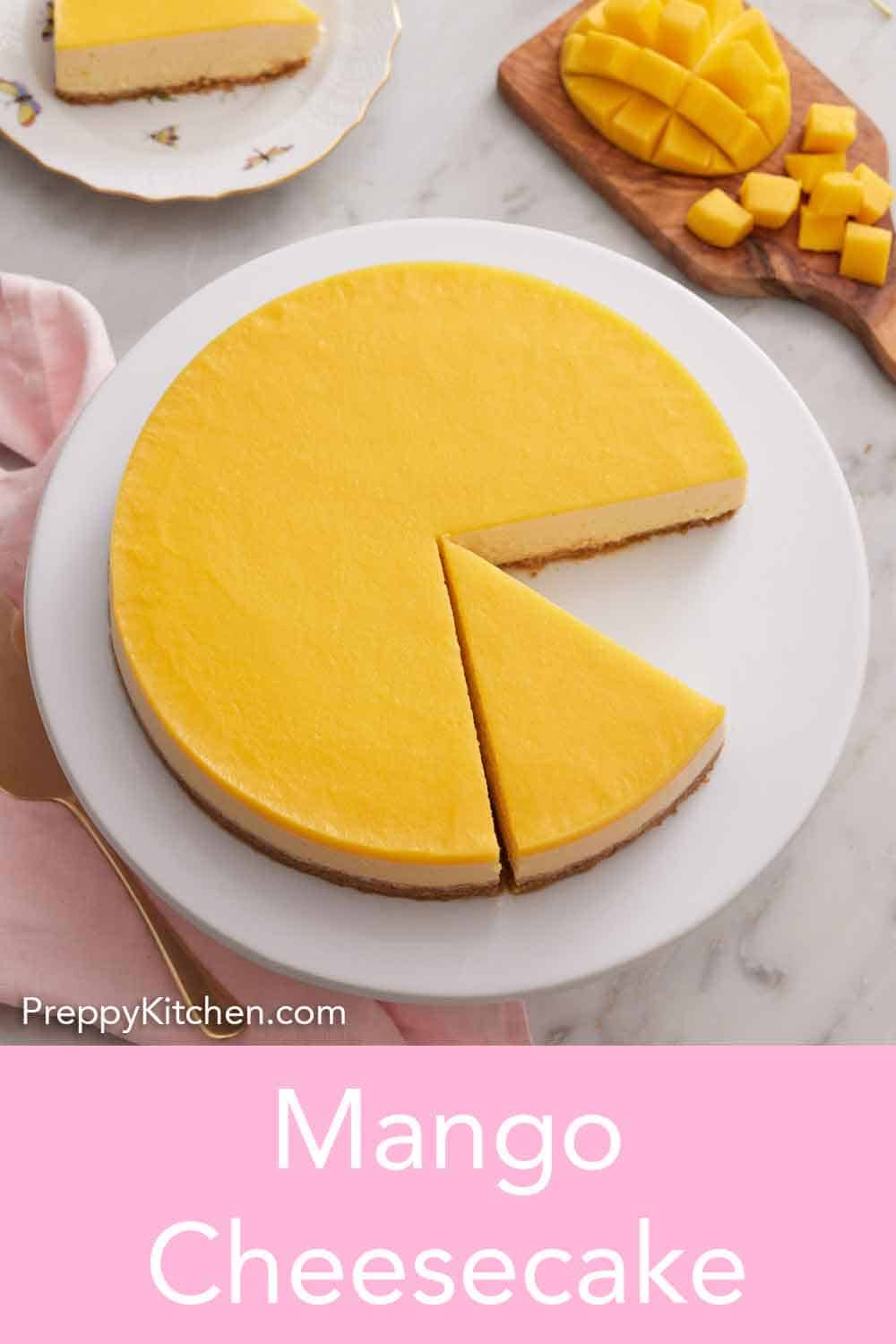 Mango Cheesecake - Preppy Kitchen