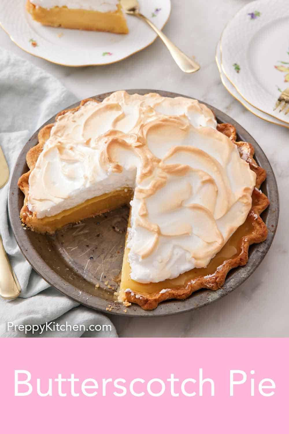 Butterscotch Pie - Preppy Kitchen