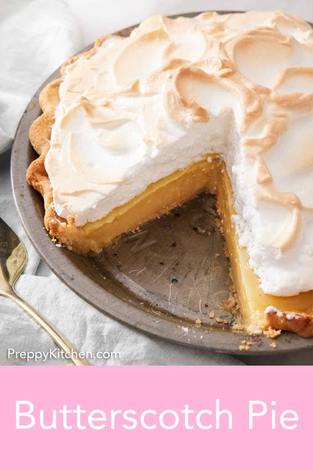 Butterscotch Pie - Preppy Kitchen