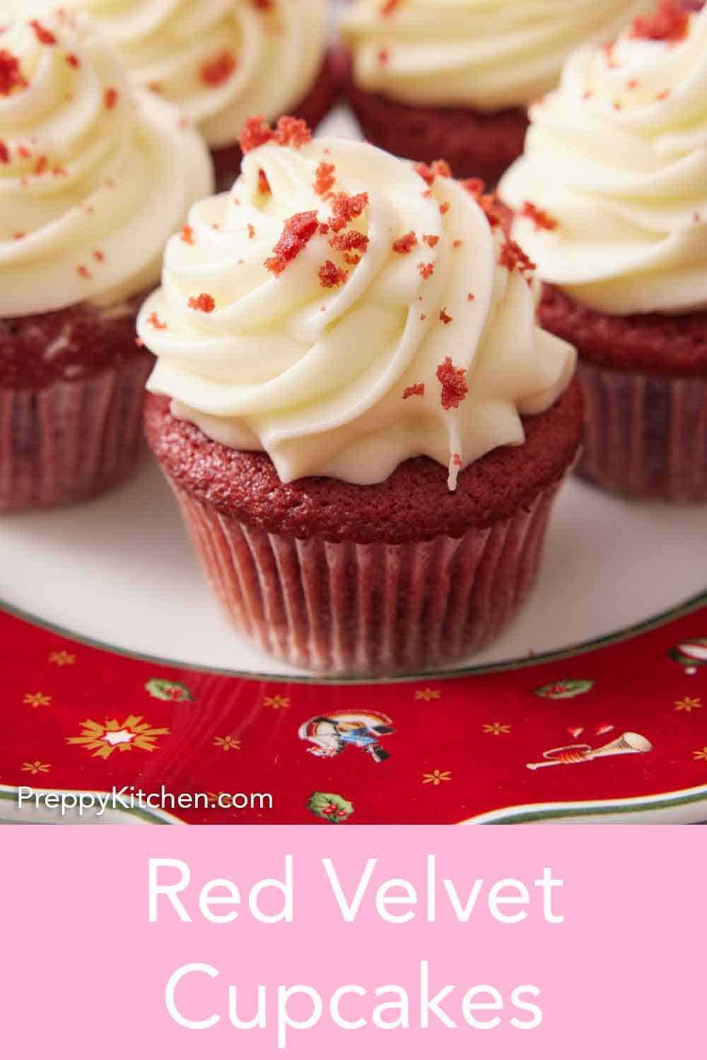 Red Velvet Cupcakes - Preppy Kitchen