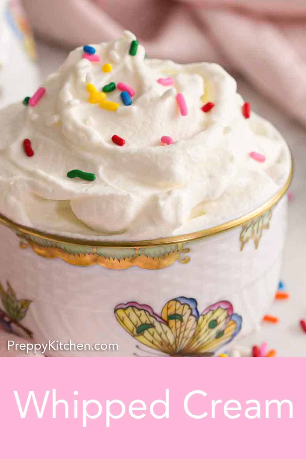 Whipped Cream Recipe - Preppy Kitchen