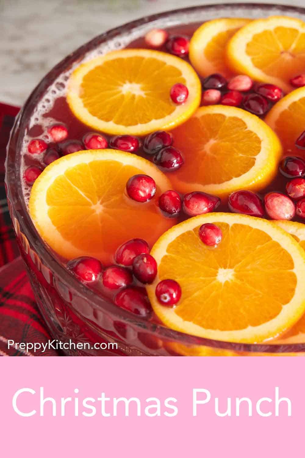 Christmas Punch - Preppy Kitchen