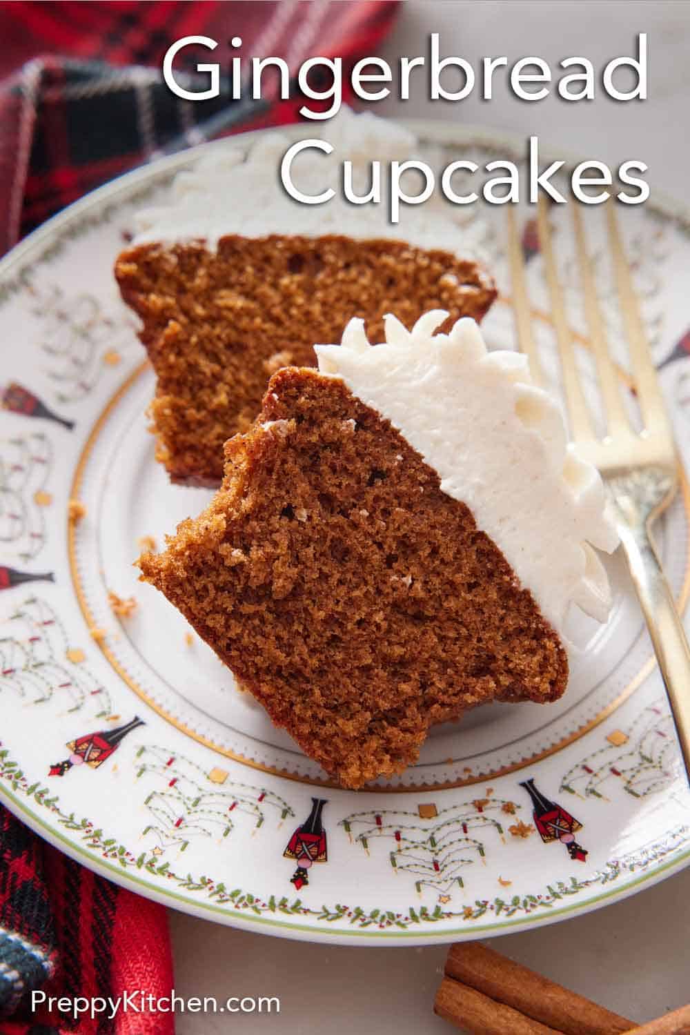 Gingerbread Cupcakes - Preppy Kitchen