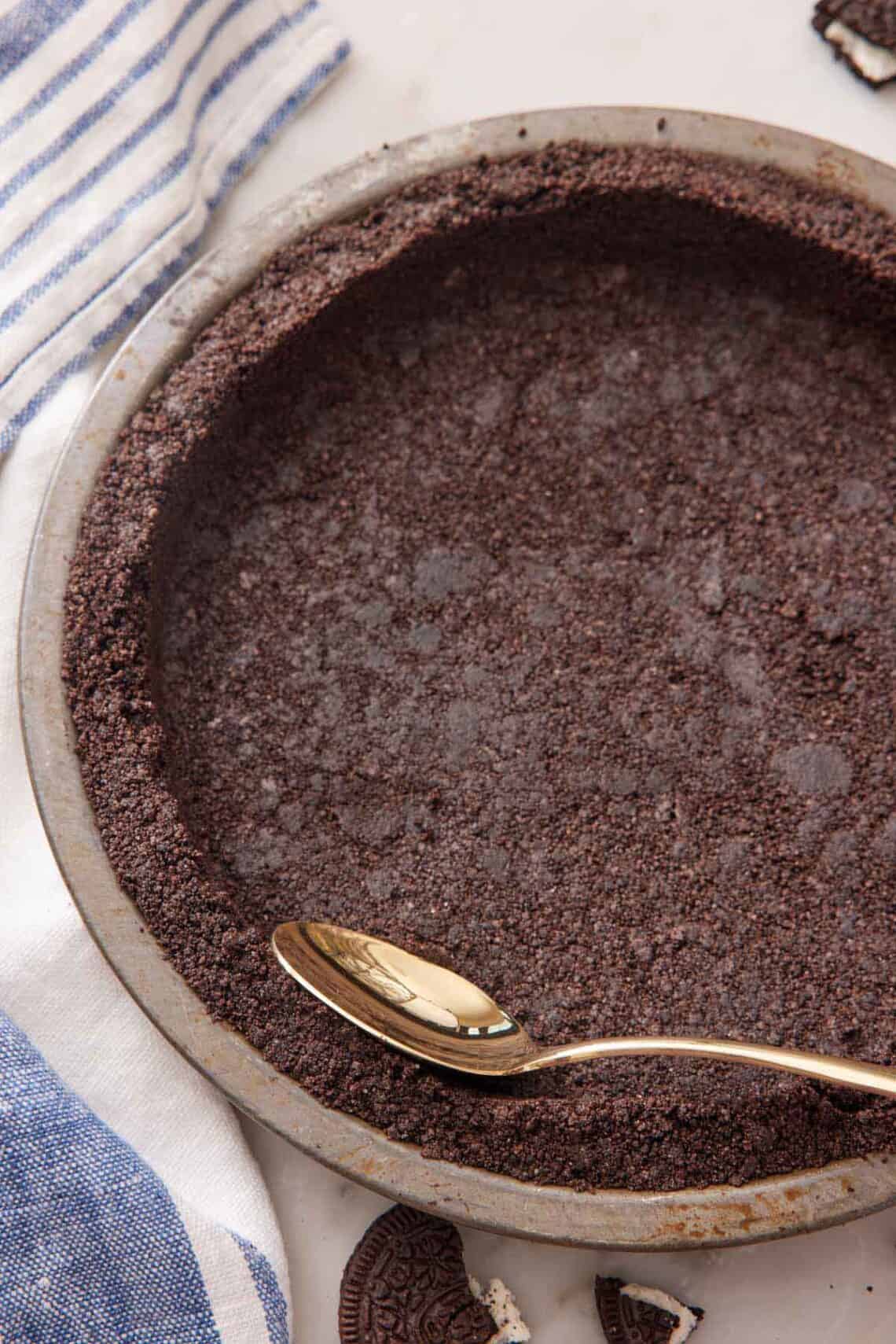 Oreo Pie Crust - Preppy Kitchen