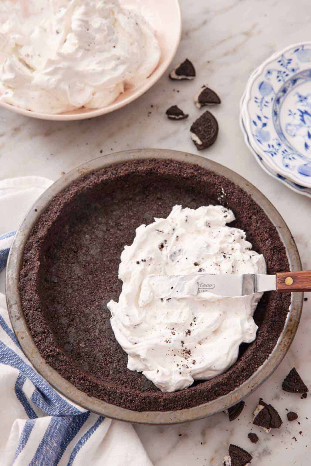 Oreo Pie Crust - Preppy Kitchen