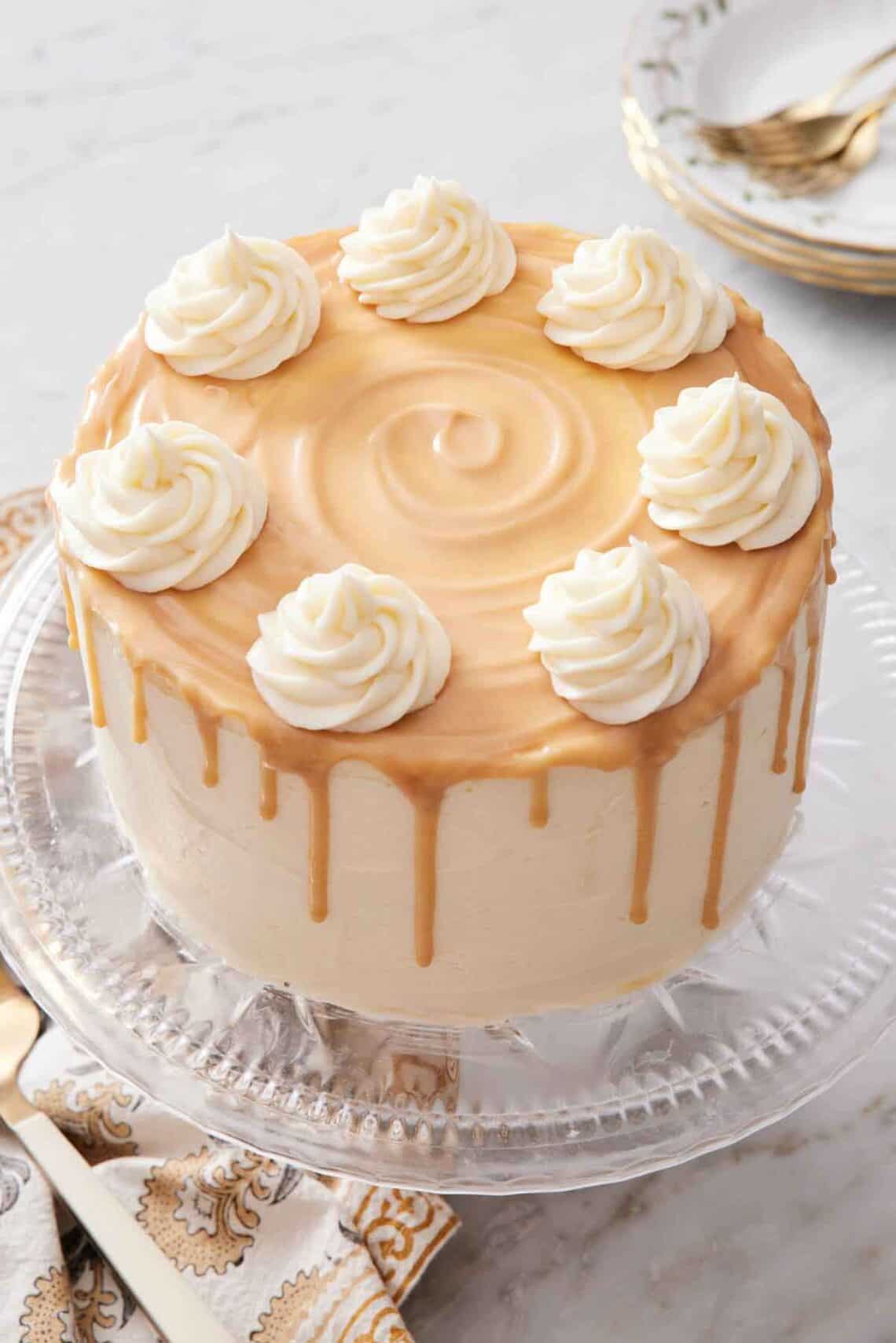 Butterscotch Cake - Preppy Kitchen