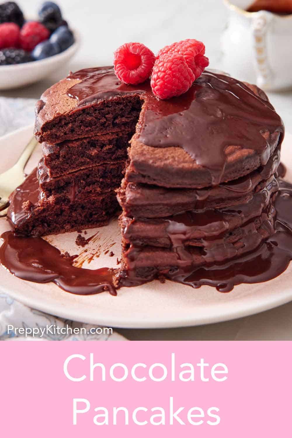 Chocolate Pancakes - Preppy Kitchen