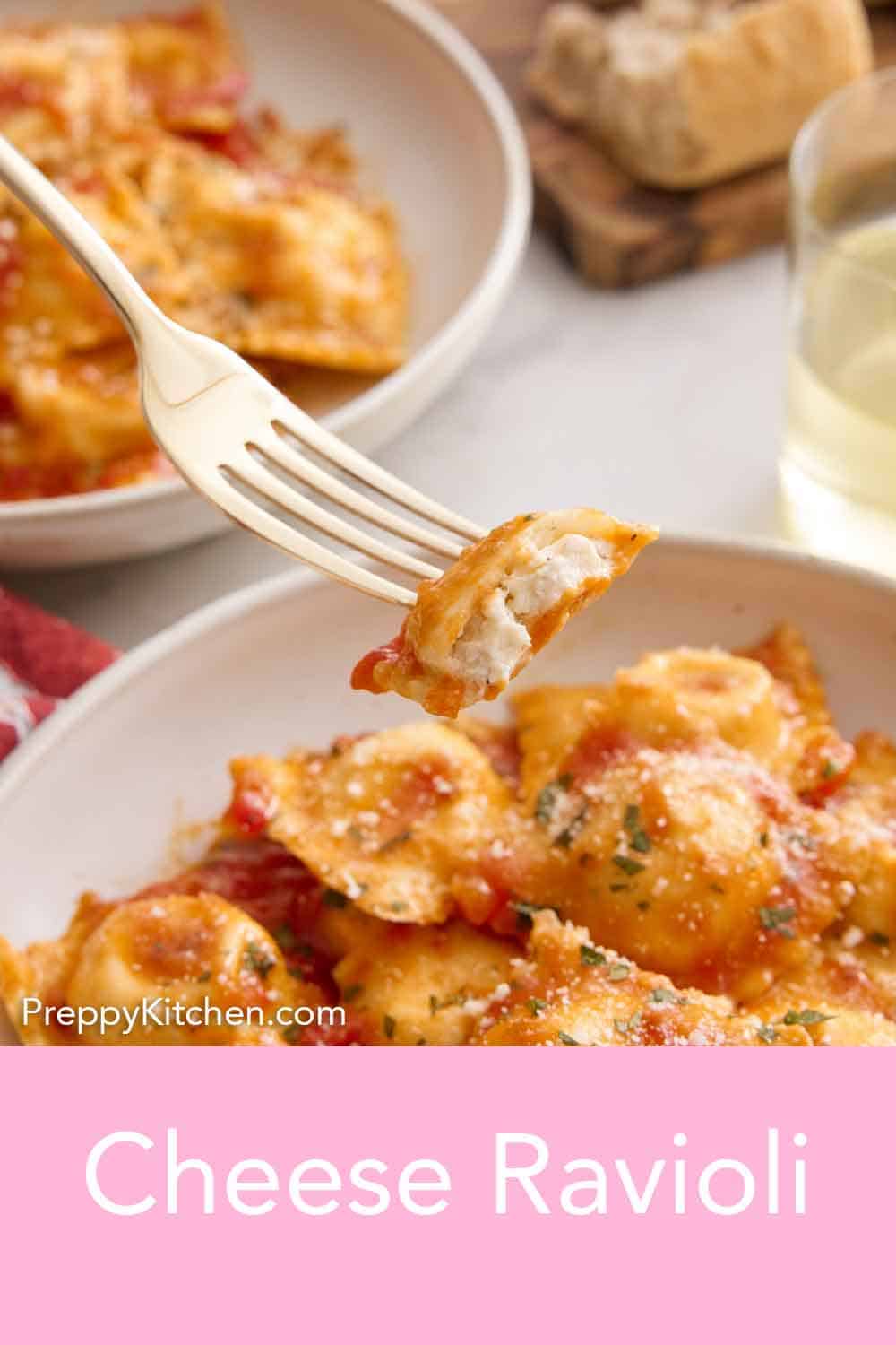 Homemade Cheese Ravioli - Preppy Kitchen