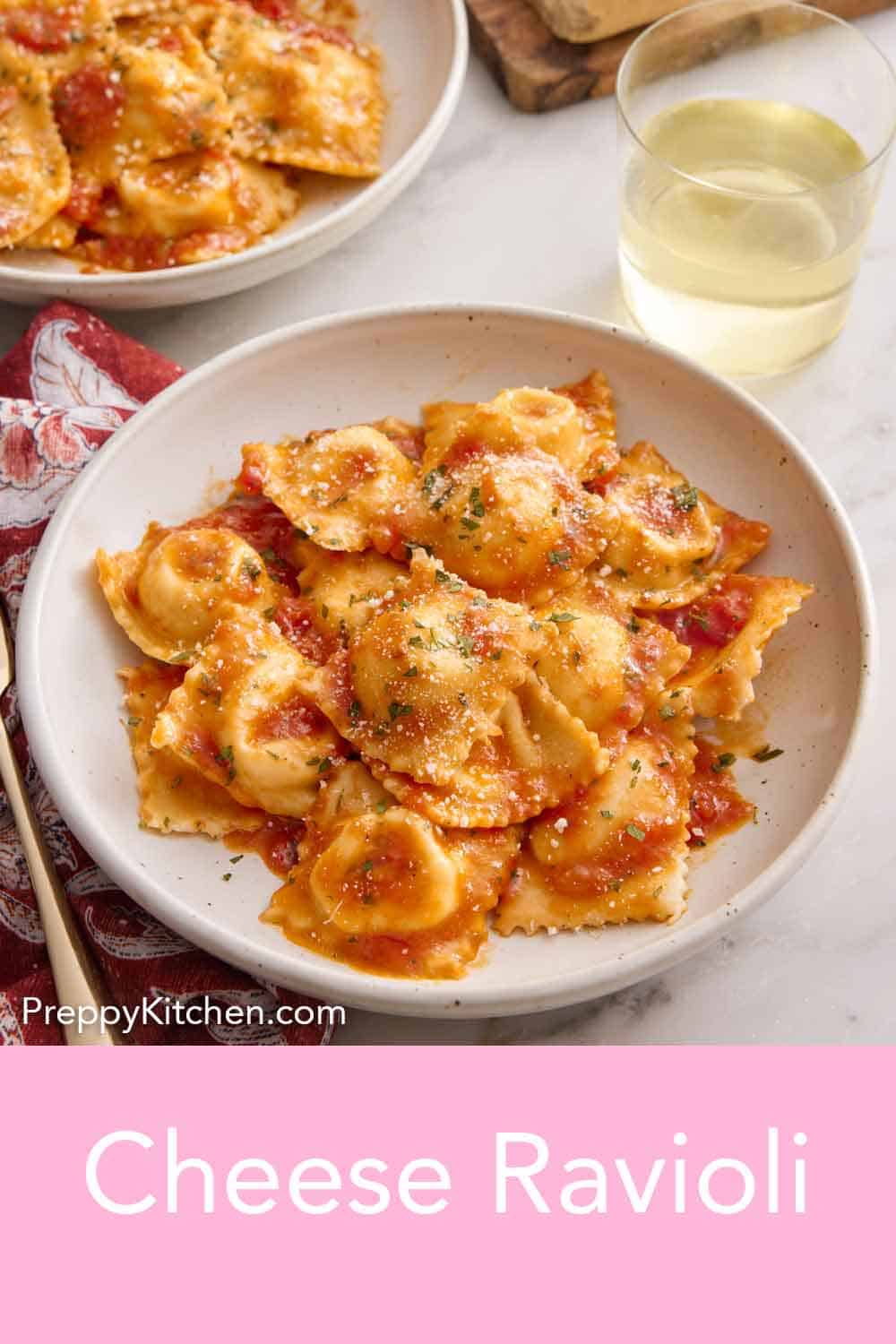 Homemade Cheese Ravioli - Preppy Kitchen