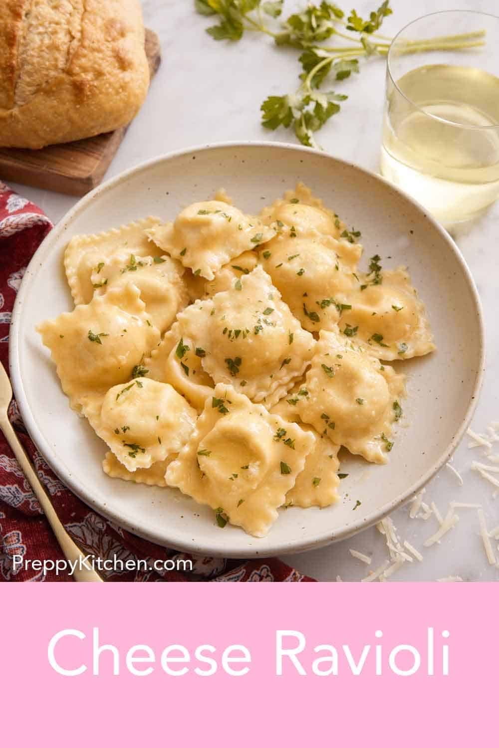 Homemade Cheese Ravioli - Preppy Kitchen