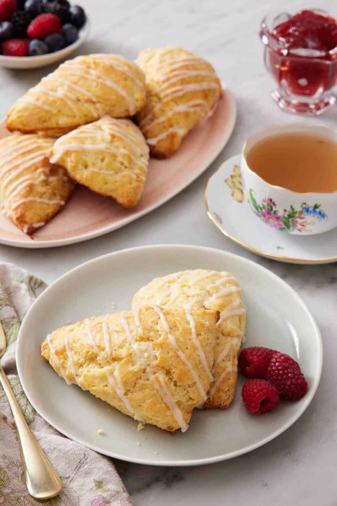 Glazed Lemon Scones - Preppy Kitchen