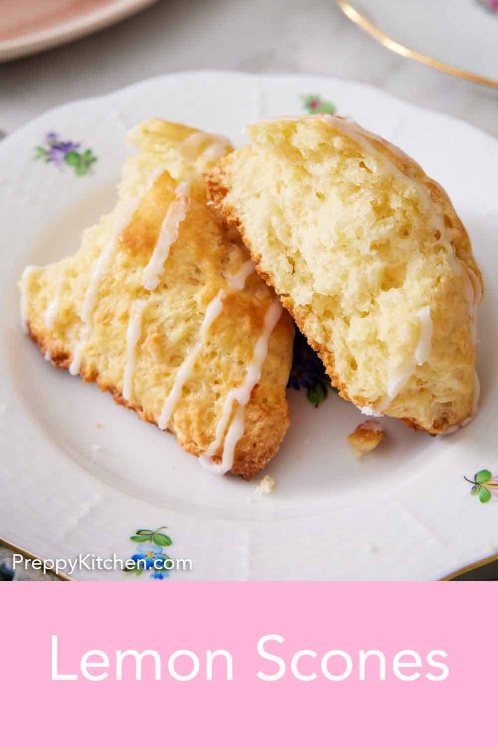 Glazed Lemon Scones - Preppy Kitchen