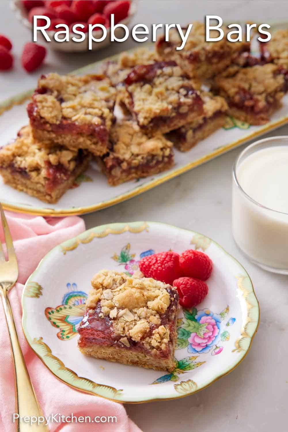 Raspberry Bars - Preppy Kitchen