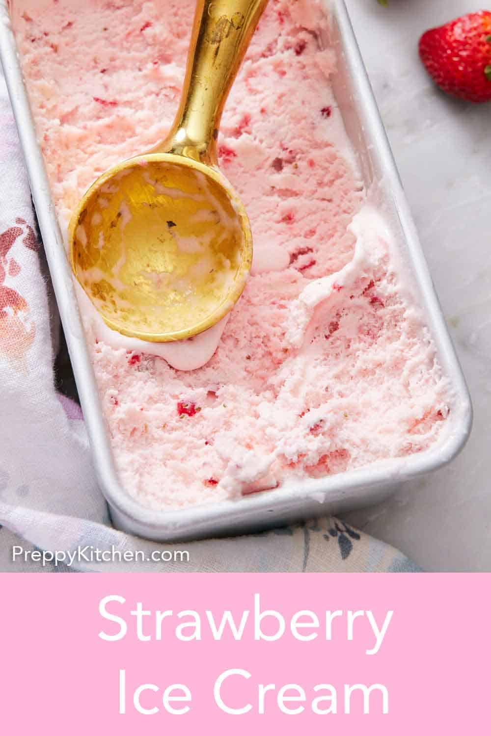 Strawberry Ice Cream - Preppy Kitchen