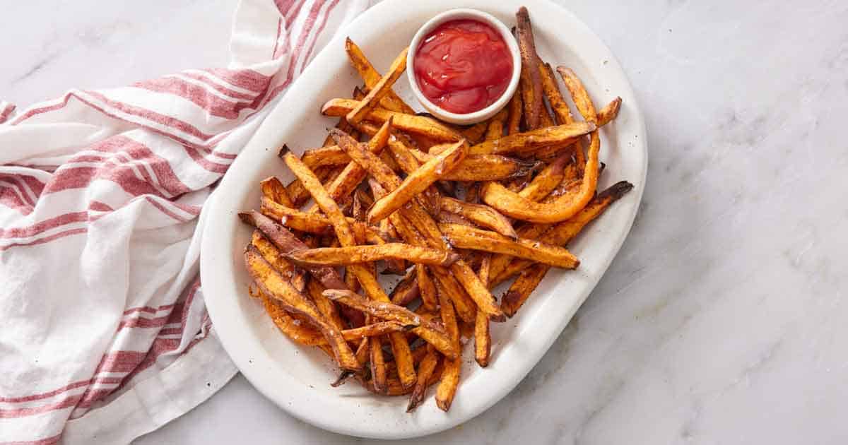 Air Fryer Sweet Potato Fries - Preppy Kitchen