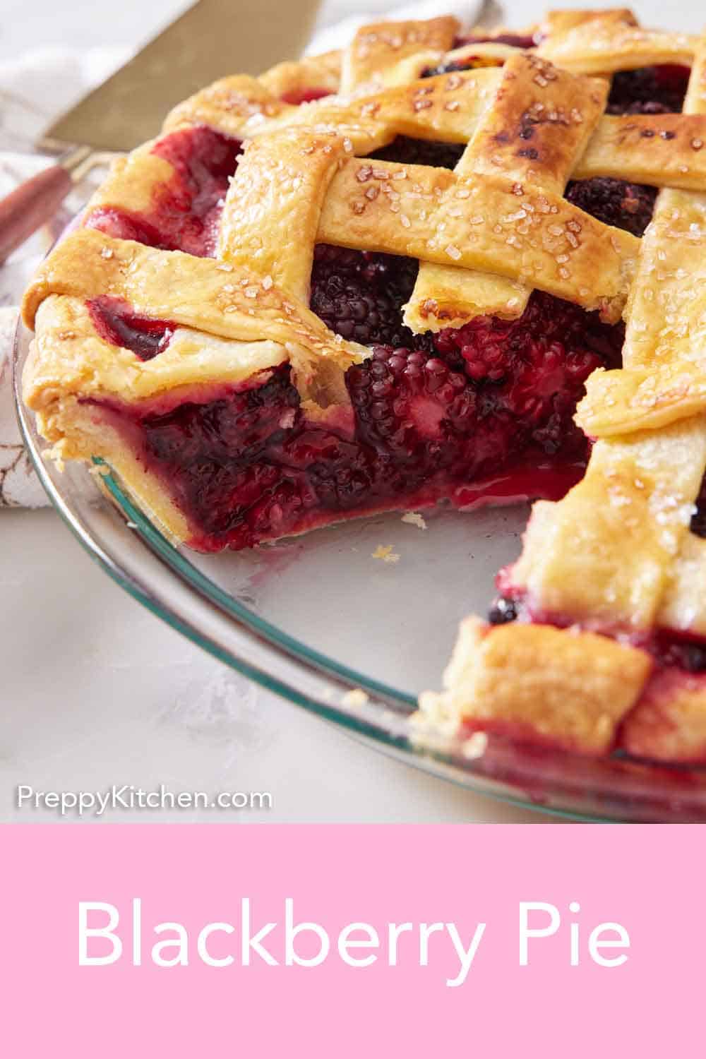 Blackberry Pie Recipe - Preppy Kitchen