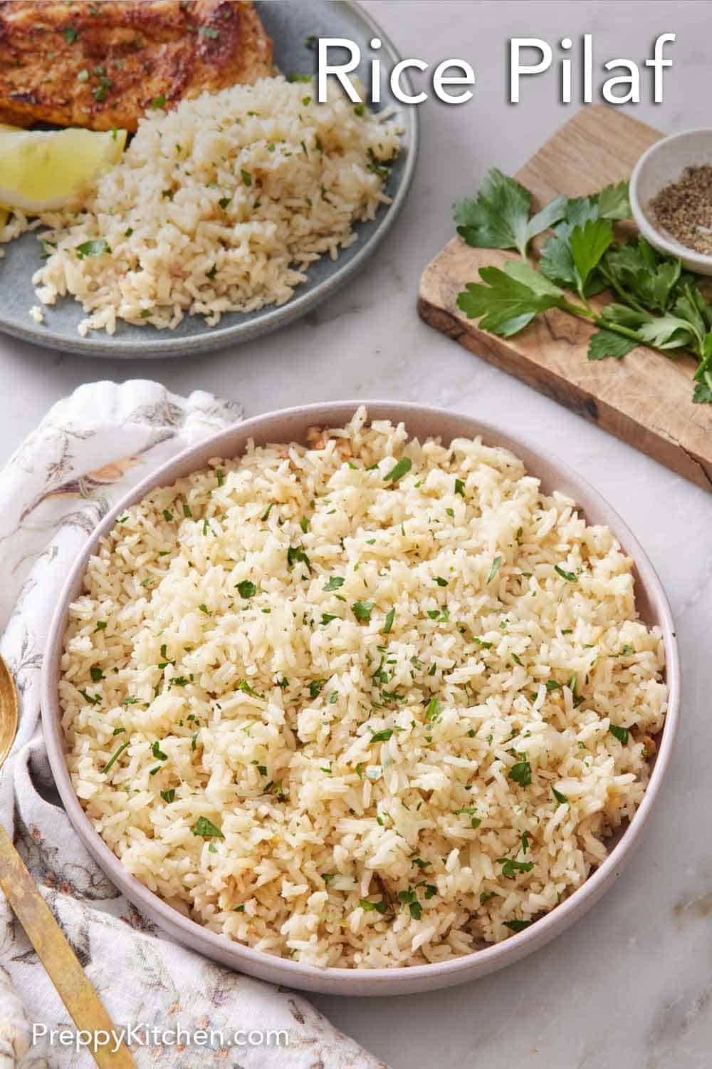 Easy Rice Pilaf - Preppy Kitchen