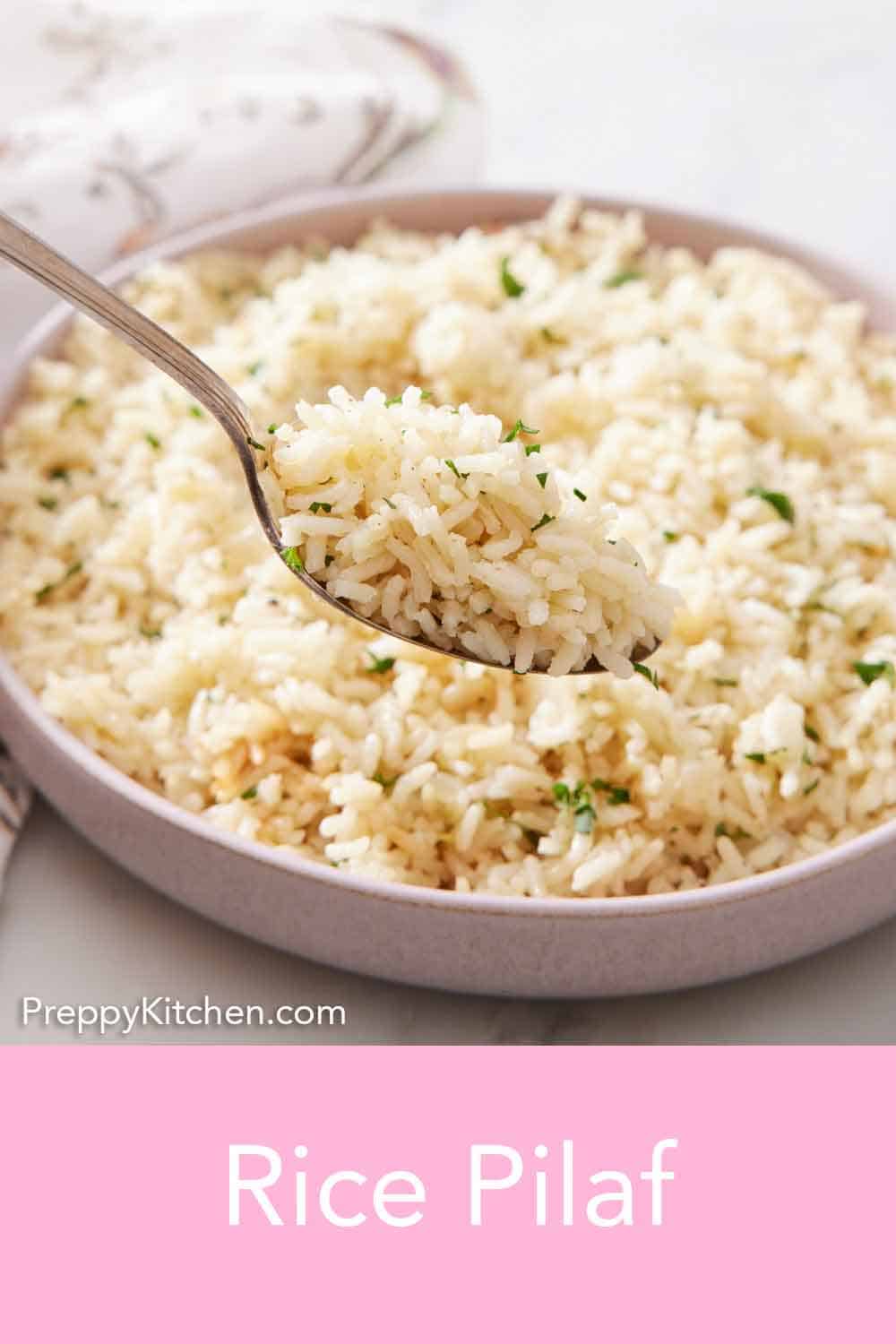 Easy Rice Pilaf - Preppy Kitchen