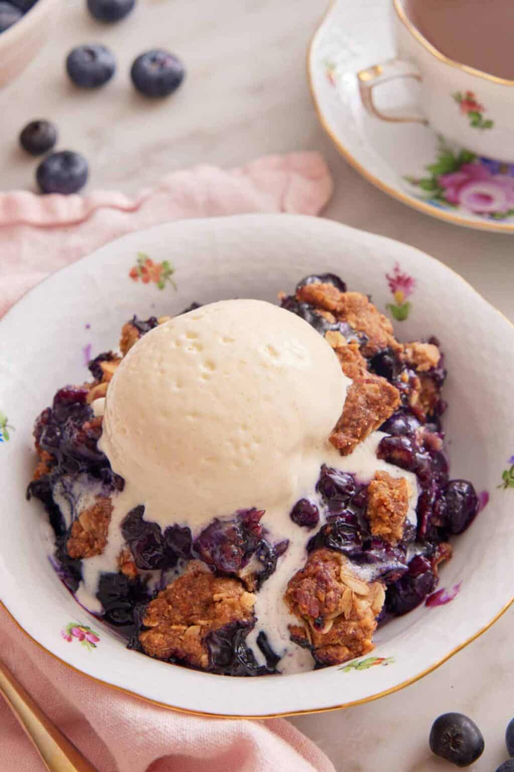 Easy Blueberry Crisp - Preppy Kitchen