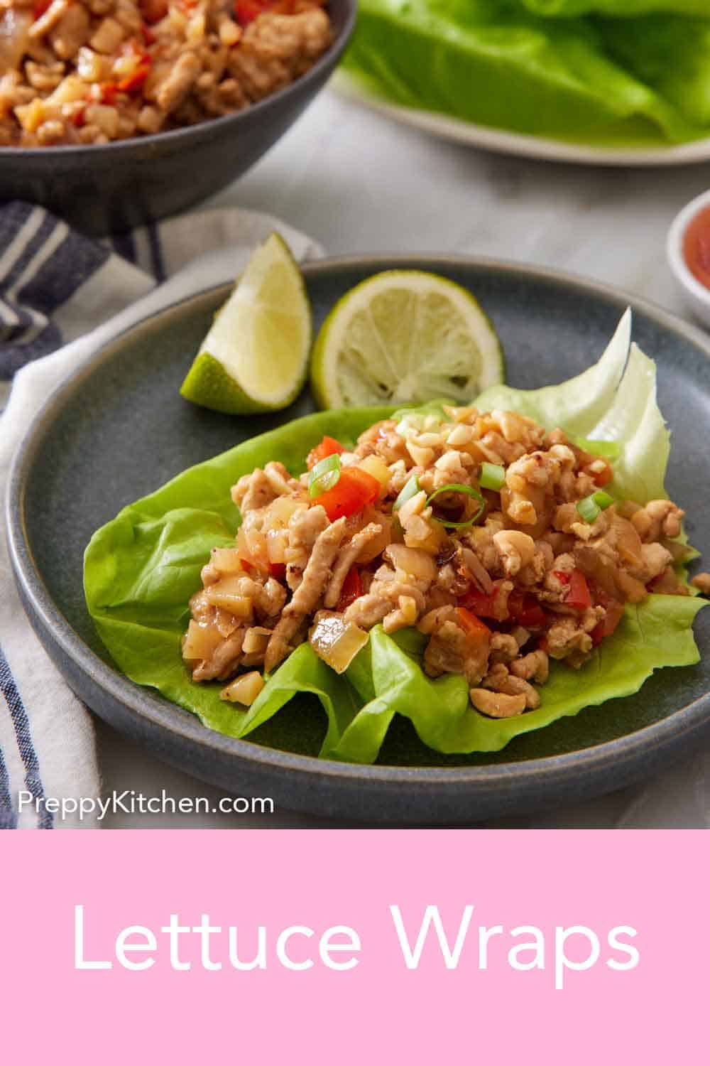 Chicken Lettuce Wraps - Preppy Kitchen