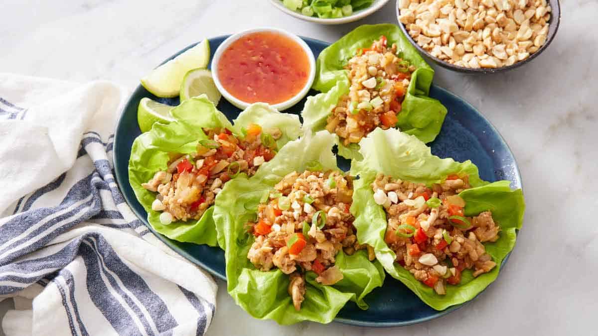 Chicken Lettuce Wraps - Preppy Kitchen
