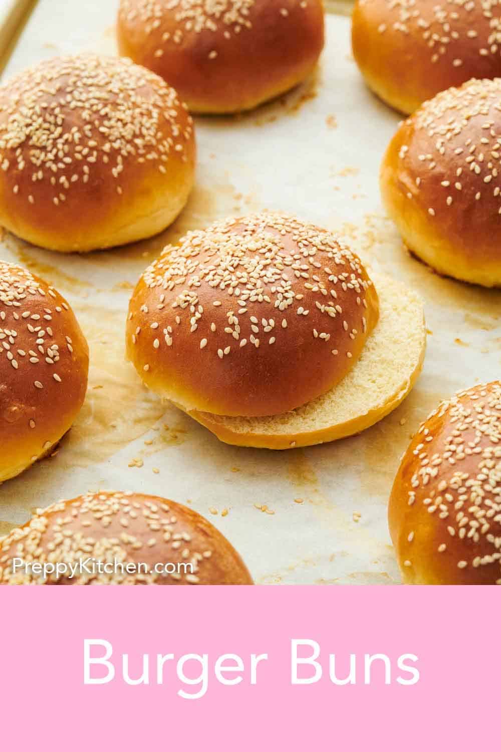 Homemade Hamburger Buns Recipe - Preppy Kitchen