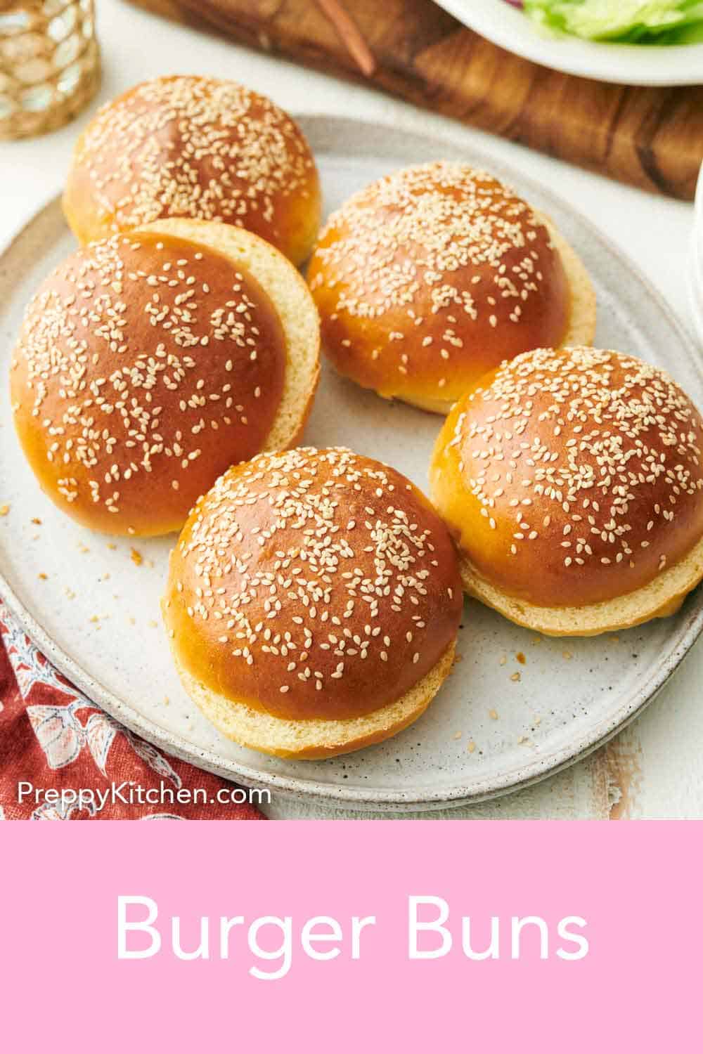 Homemade Hamburger Buns Recipe - Preppy Kitchen