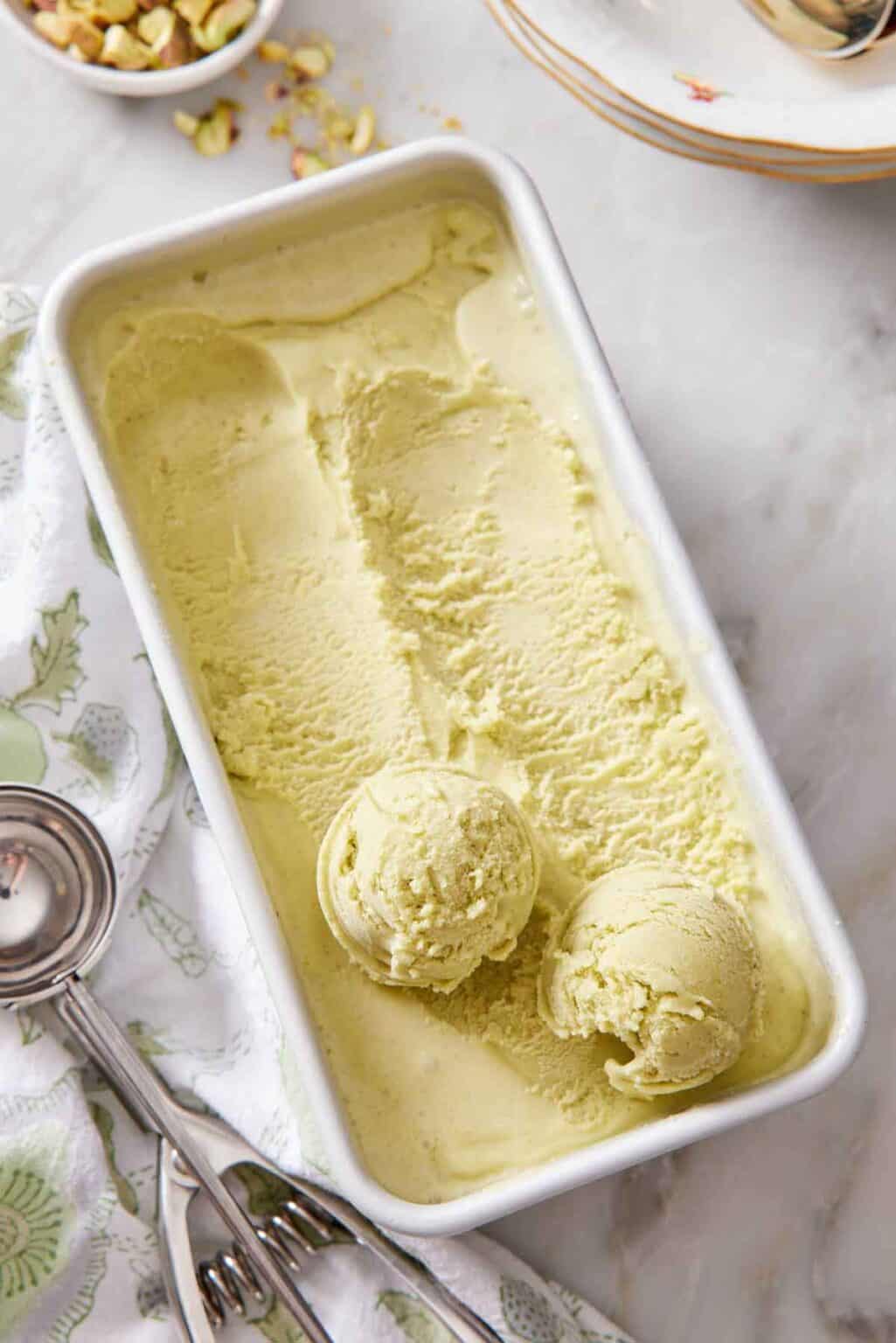 Homemade Pistachio Ice Cream - Preppy Kitchen