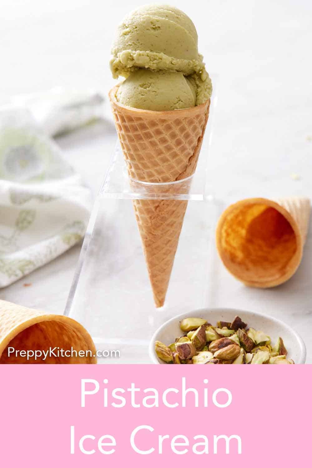 Homemade Pistachio Ice Cream - Preppy Kitchen