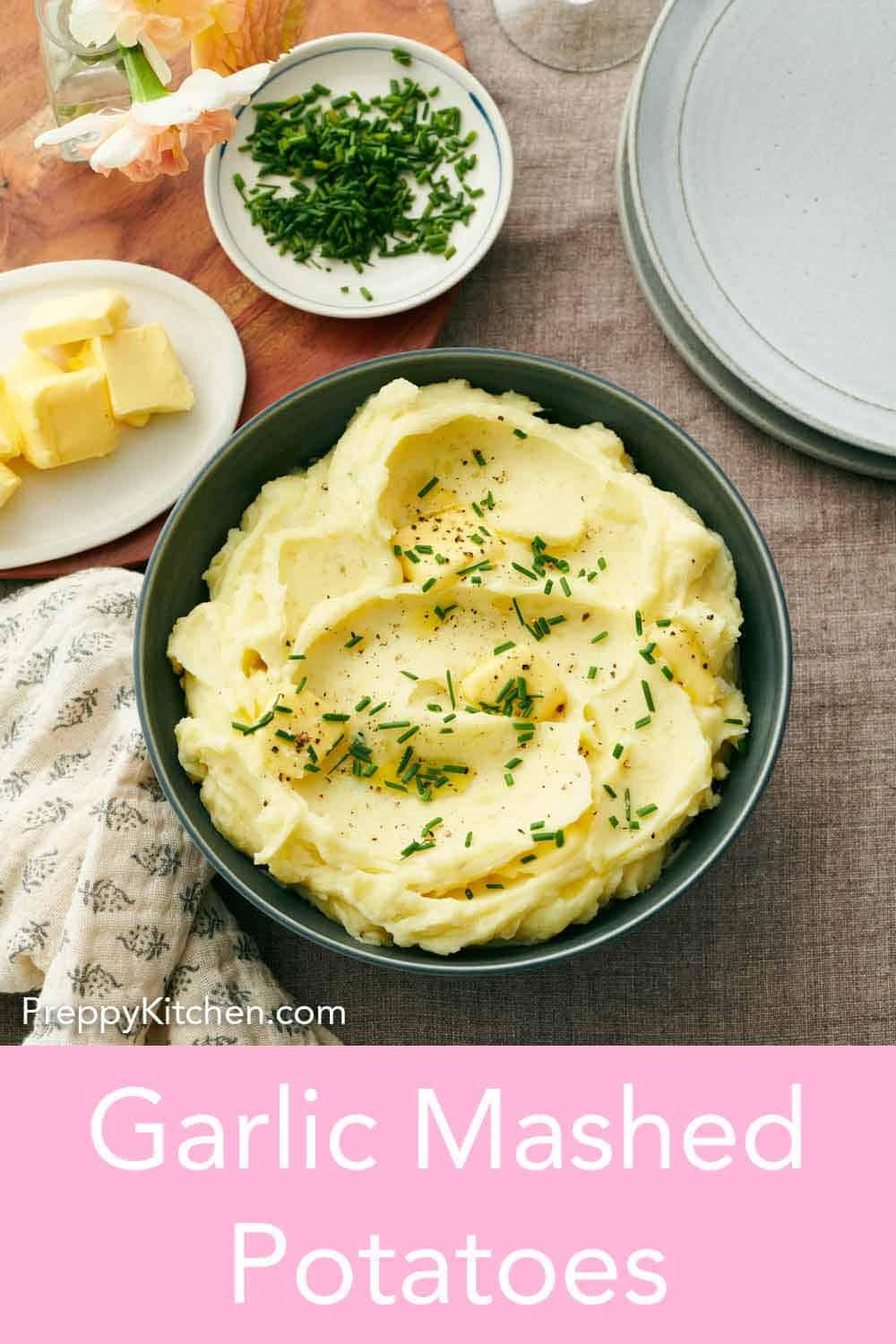 Garlic Mashed Potatoes Recipe - Preppy Kitchen