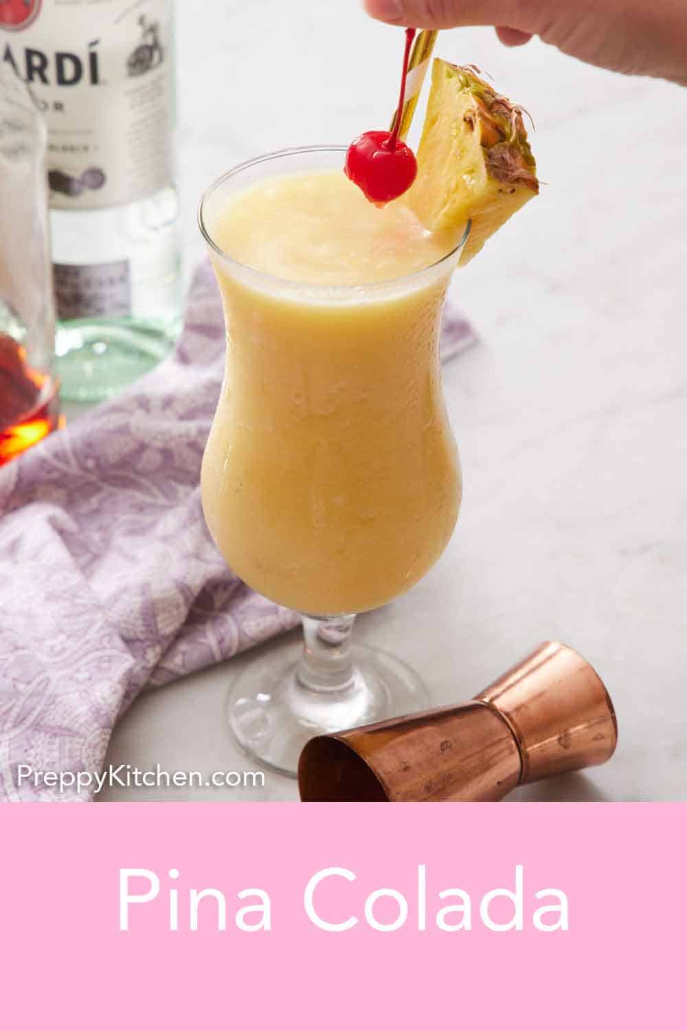 Easy Pina Colada Recipe - Preppy Kitchen