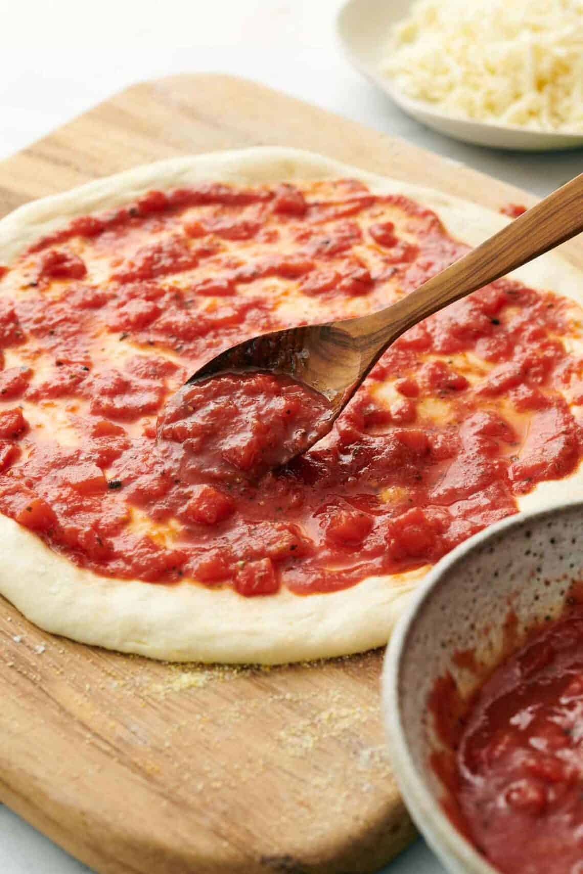 Homemade Pizza Sauce Recipe - Preppy Kitchen