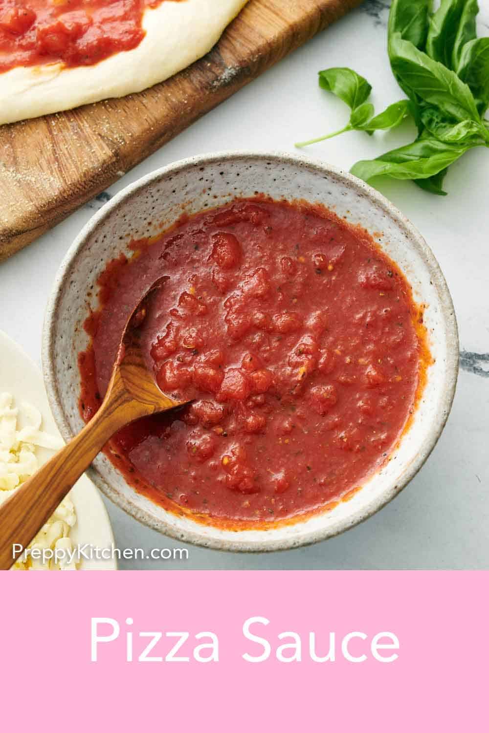 Homemade Pizza Sauce Recipe - Preppy Kitchen