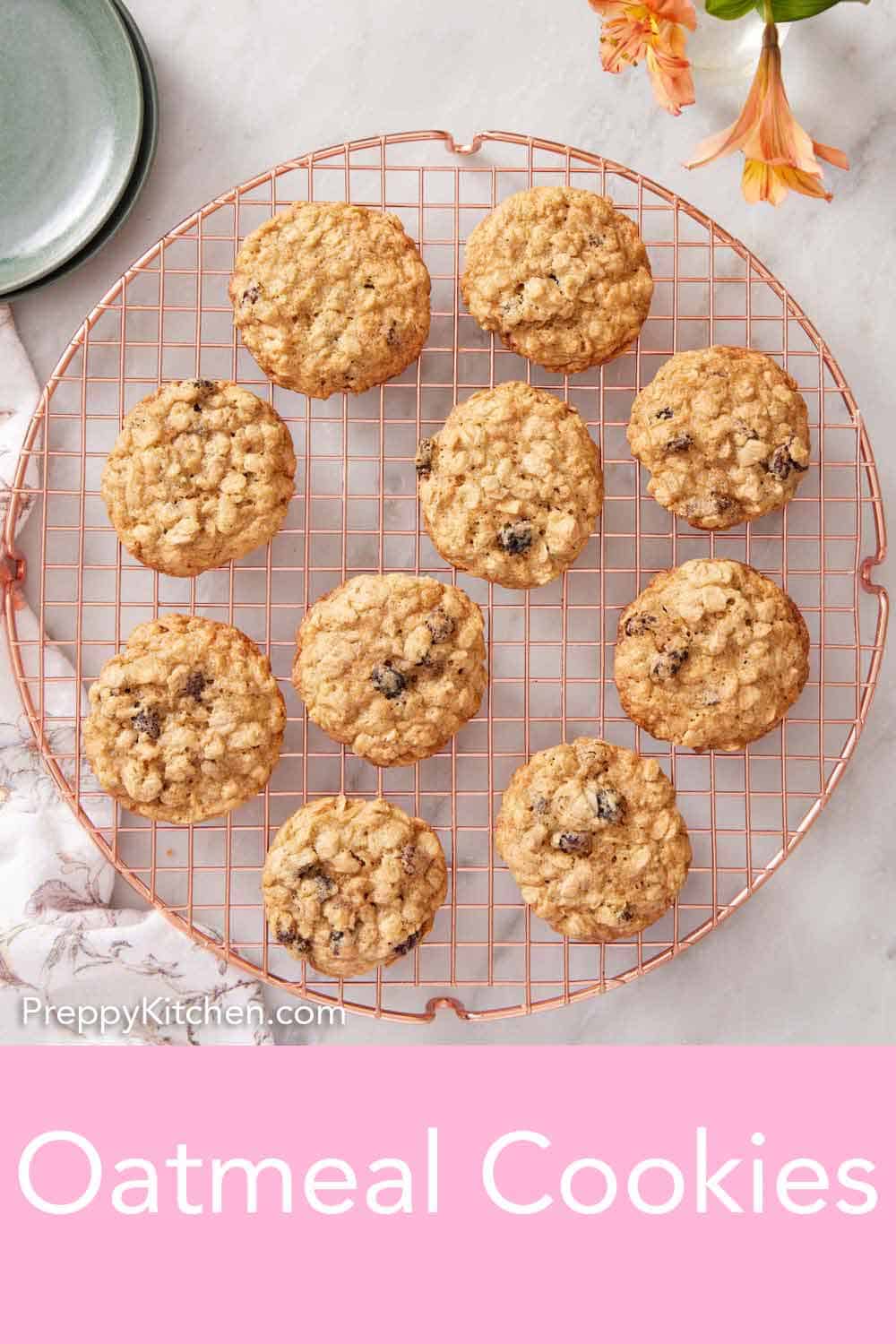 Oatmeal Cookies Recipe - Preppy Kitchen