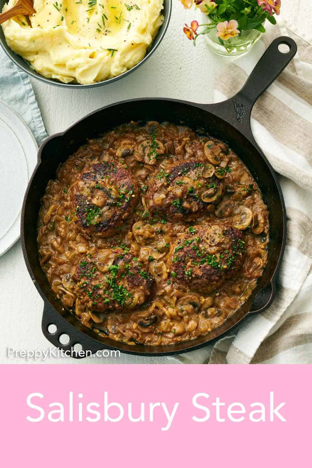 Salisbury Steak Recipe - Preppy Kitchen