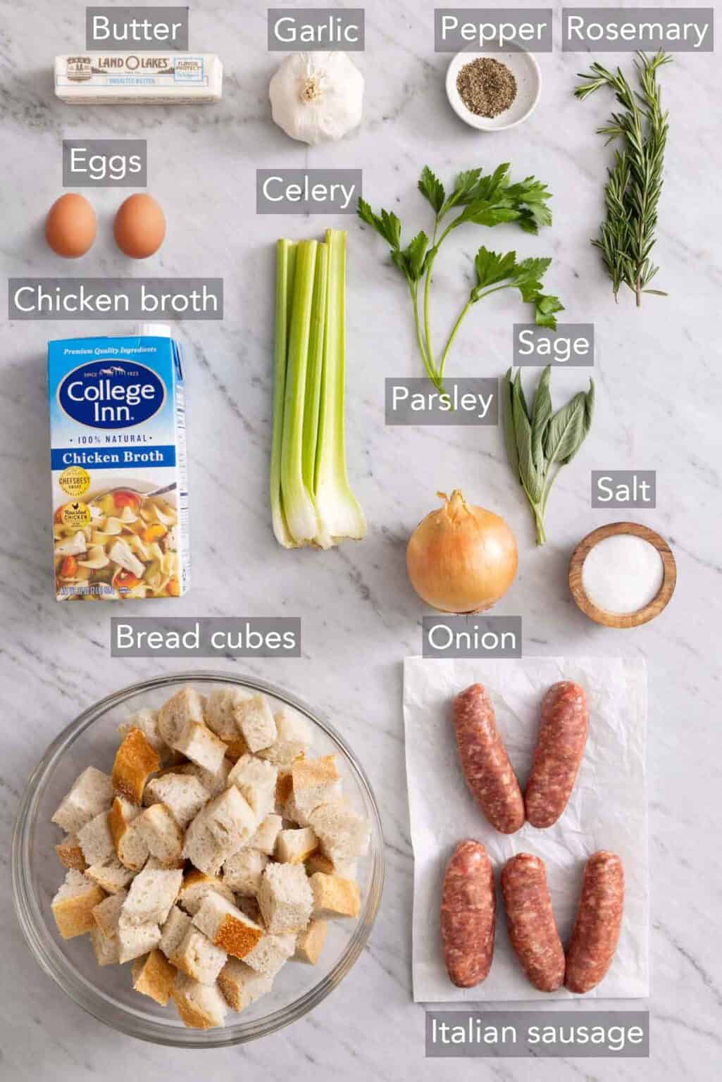 Sausage Stuffing Recipe - Preppy Kitchen