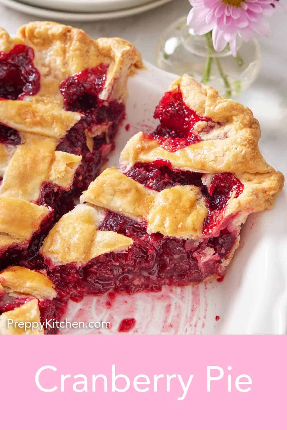 Cranberry Pie Recipe - Preppy Kitchen