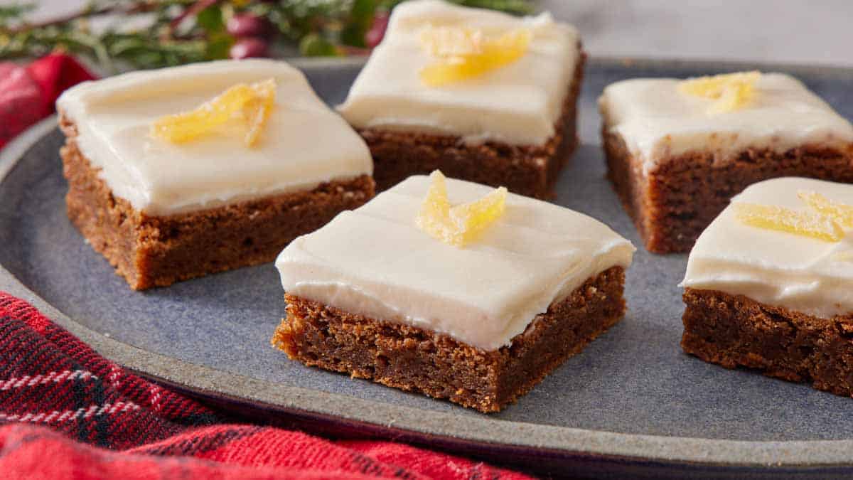 Soft Gingerbread Cookie Bars - Preppy Kitchen