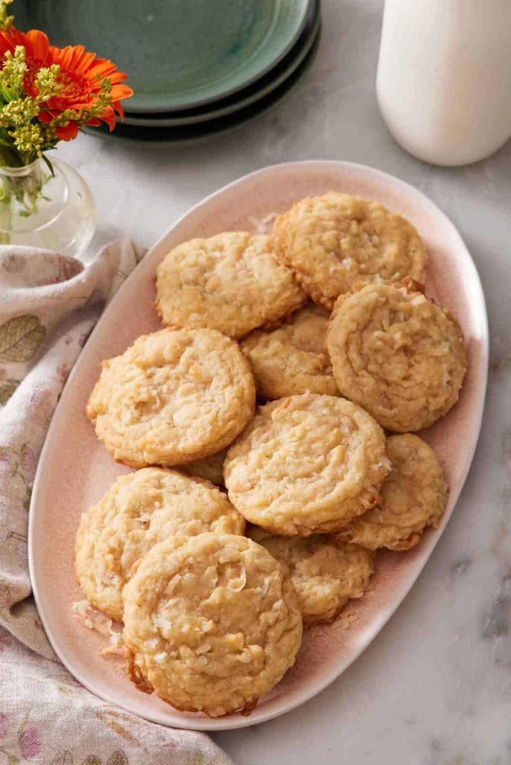 Chewy Coconut Cookies - Preppy Kitchen