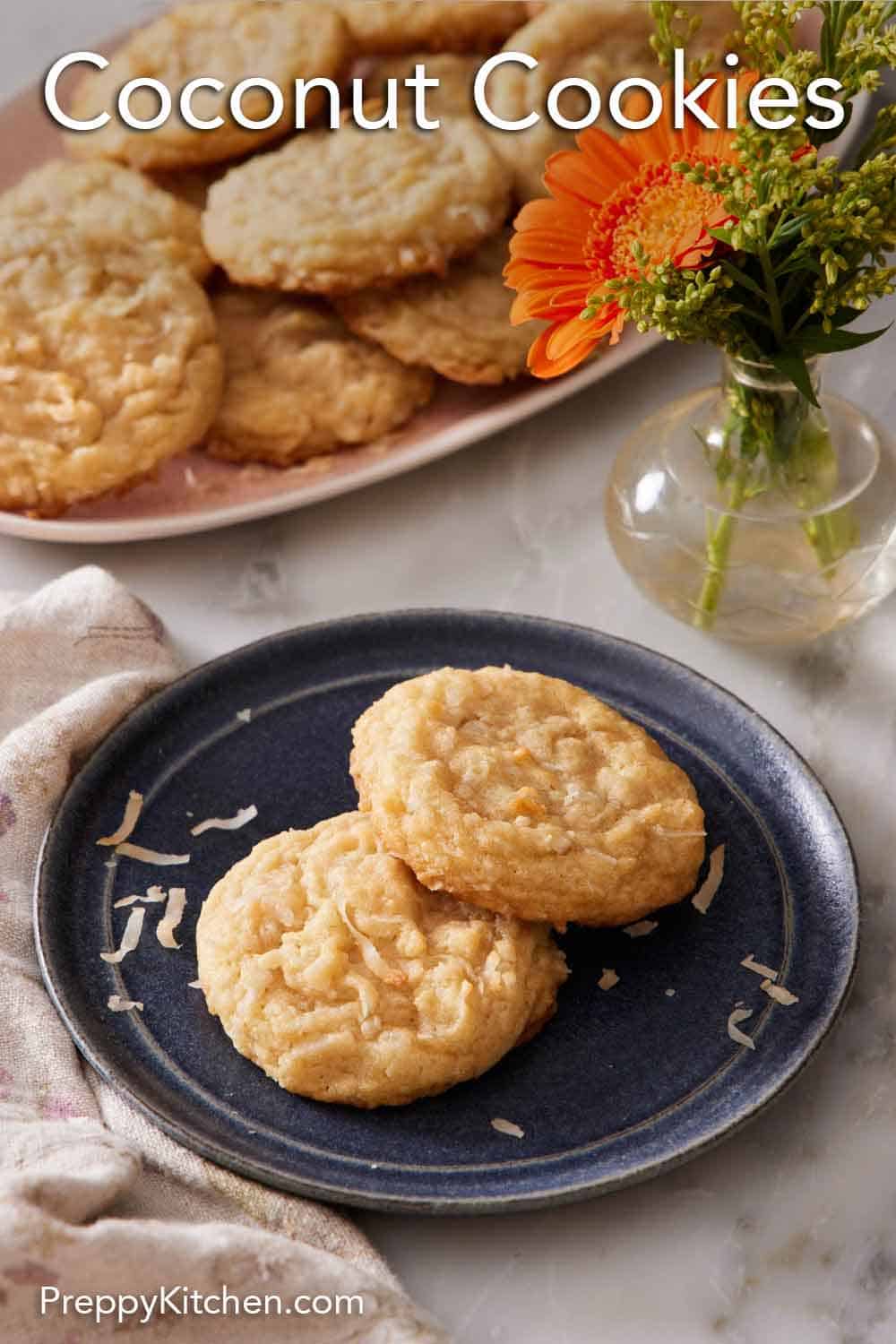 Chewy Coconut Cookies - Preppy Kitchen