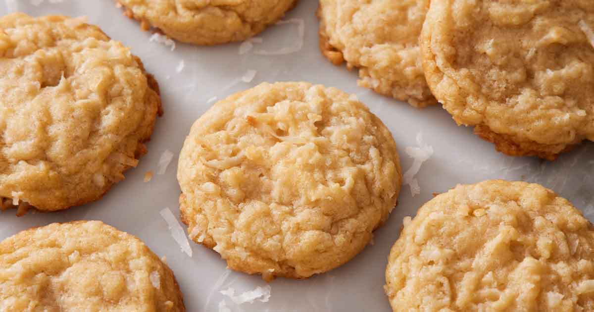 Chewy Coconut Cookies - Preppy Kitchen