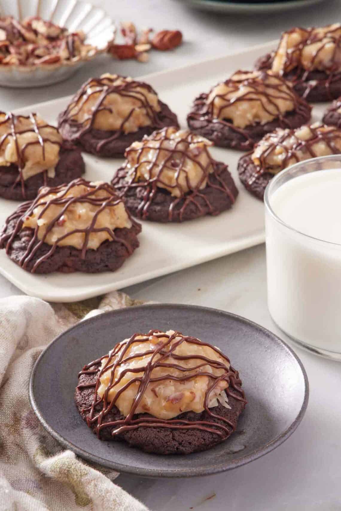 German Chocolate Cookies Recipe - Preppy Kitchen
