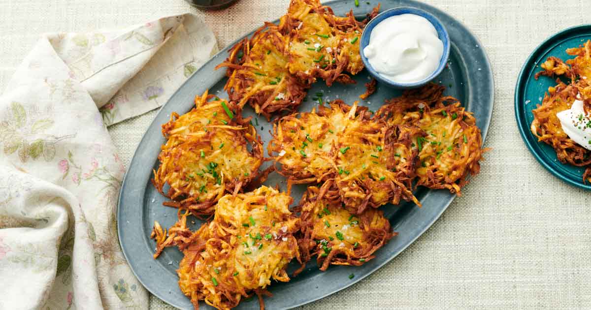 Crispy Potato Latkes Recipe - Preppy Kitchen