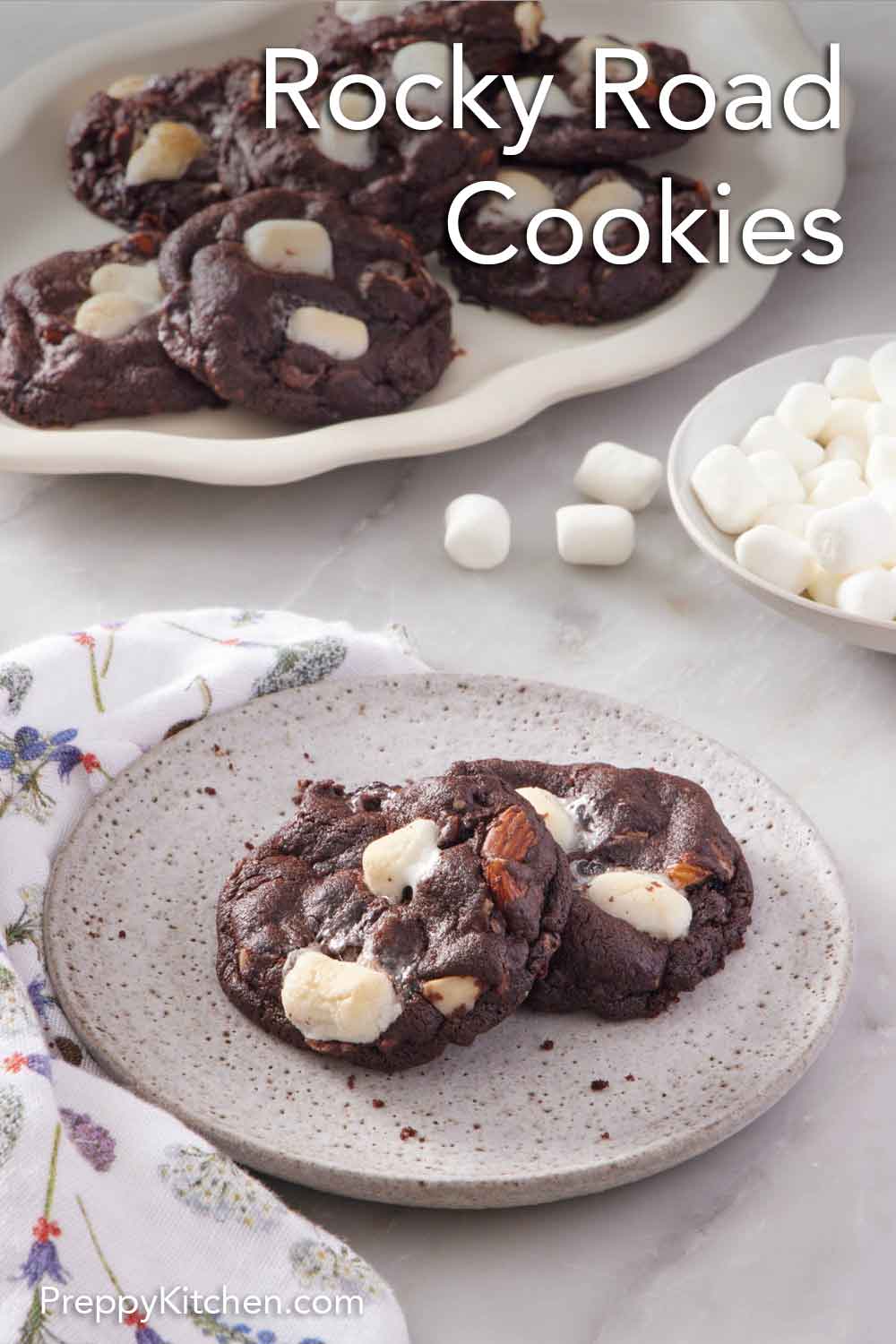 Rocky Road Cookies Recipe - Preppy Kitchen
