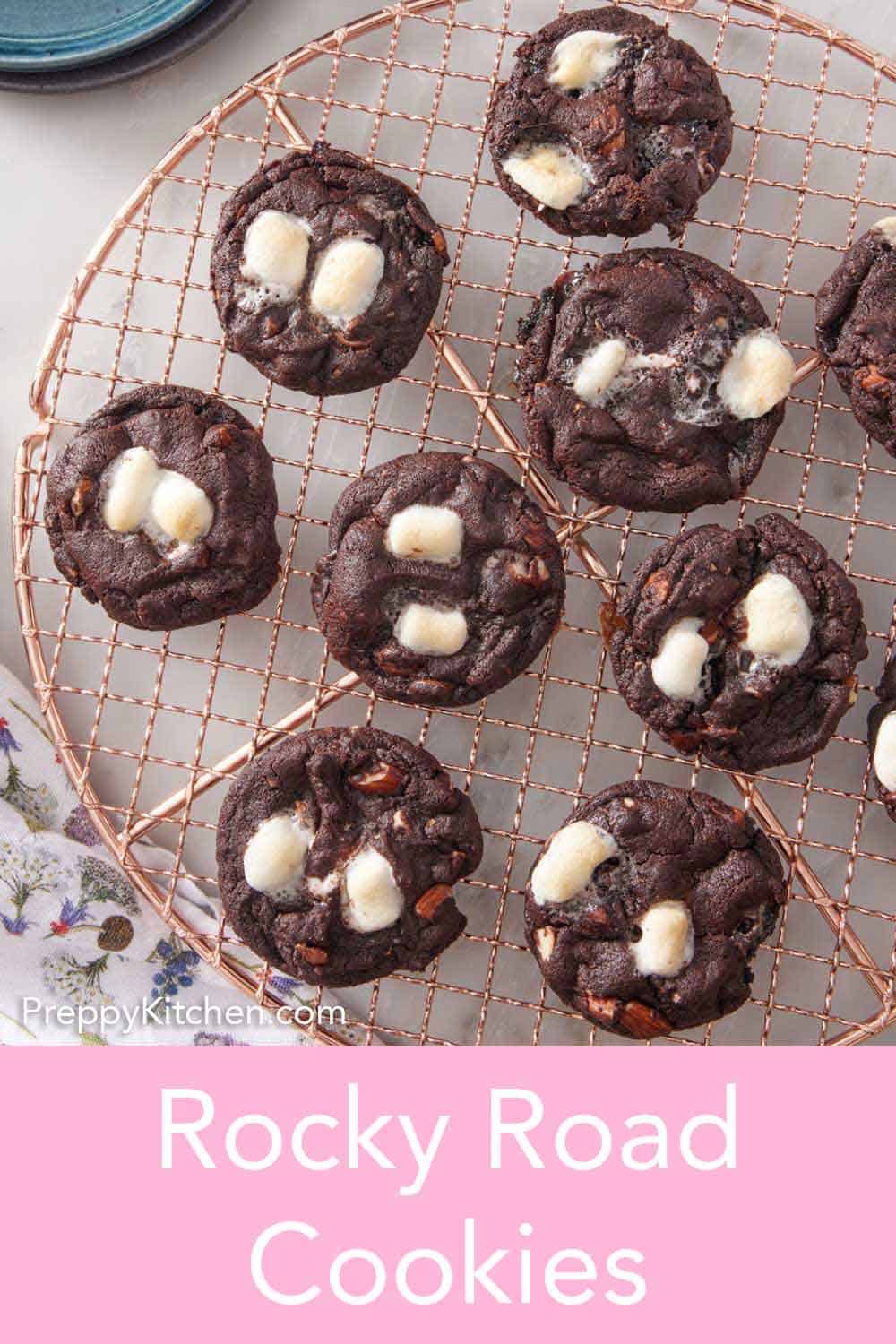 Rocky Road Cookies Recipe - Preppy Kitchen