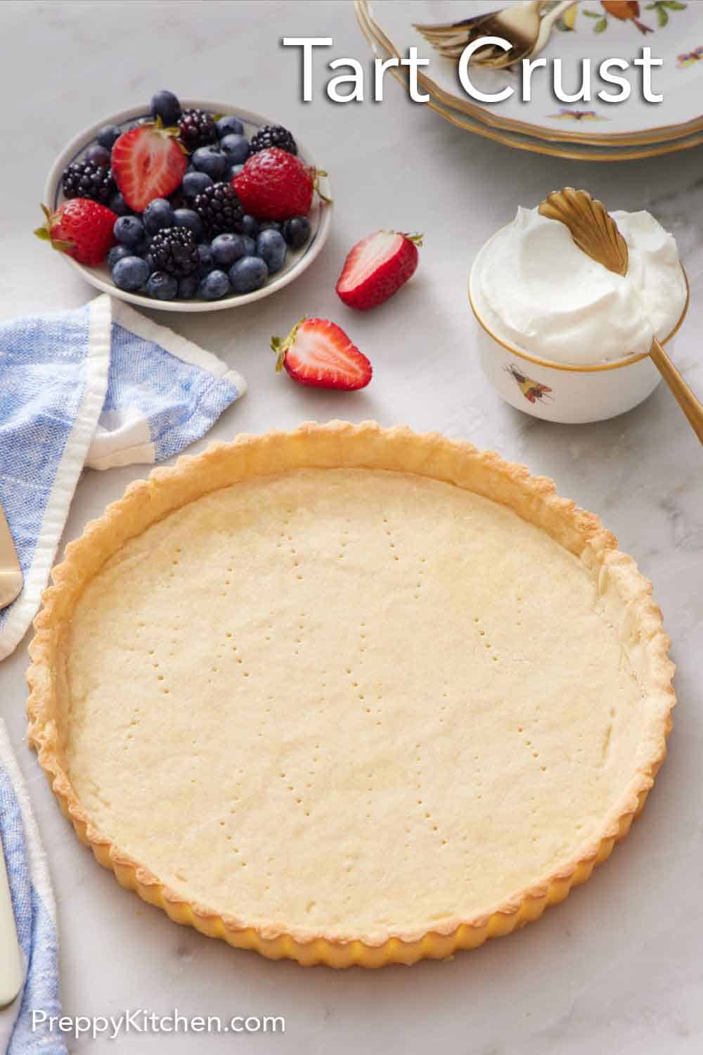 Sweet Tart Crust Recipe - Preppy Kitchen