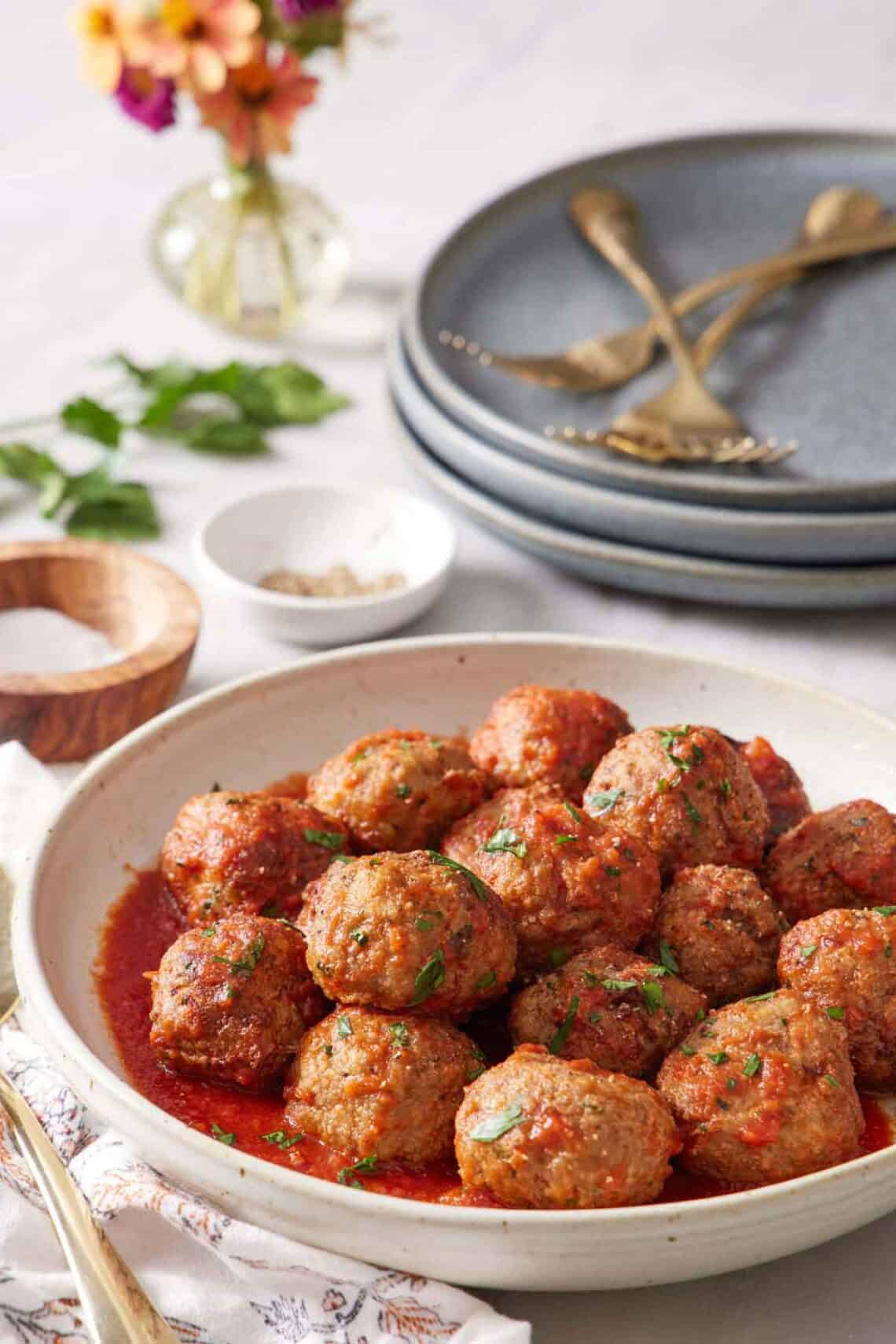 Air Fryer Turkey Meatballs - Preppy Kitchen