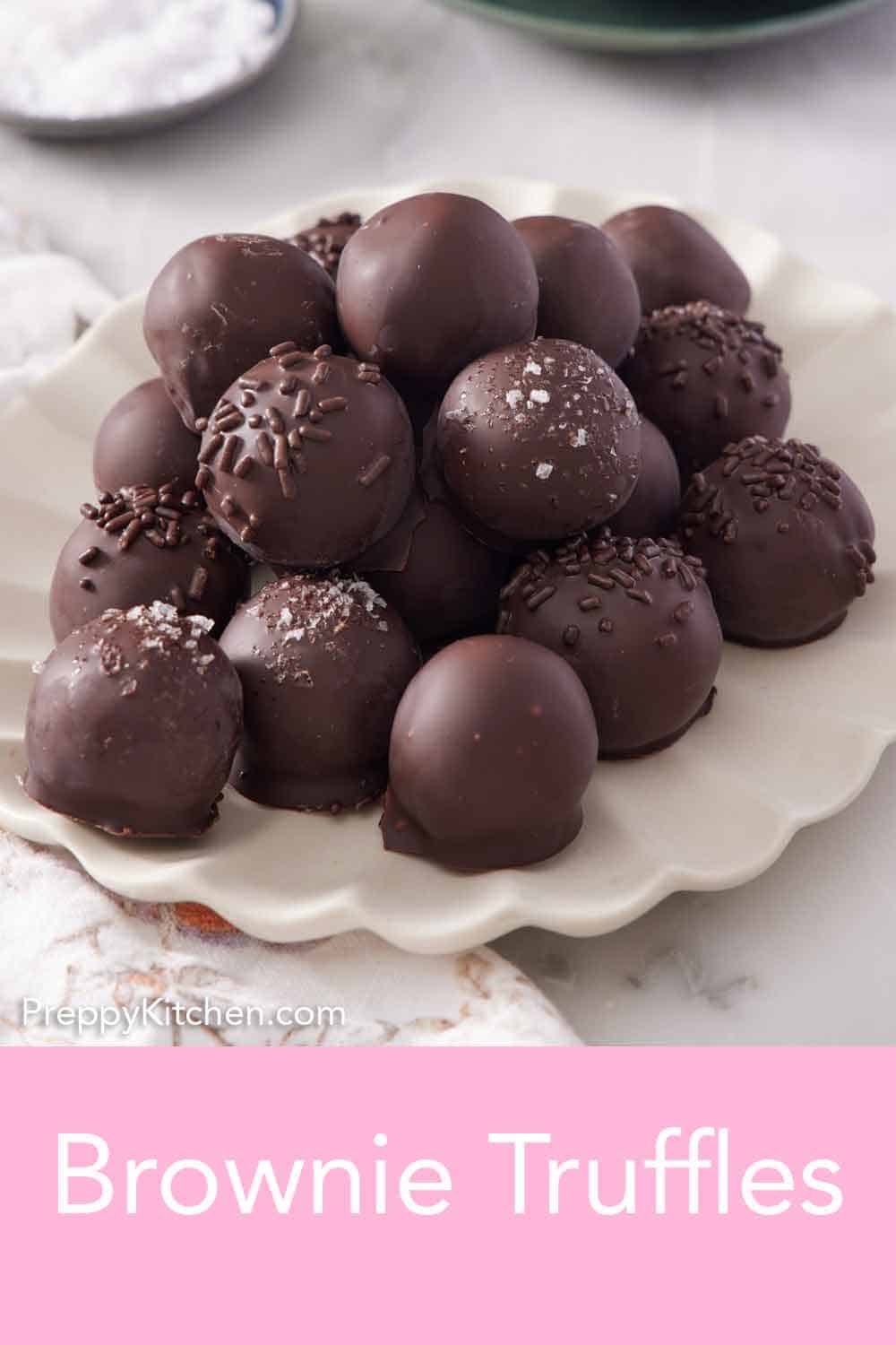 Brownie Truffles Recipe - Preppy Kitchen